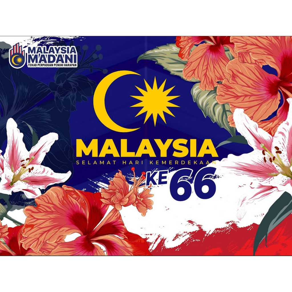 NEW DESIGN : Backdrop Merdeka / Banner/Backdrop Ucapan Kemerdekaan ...