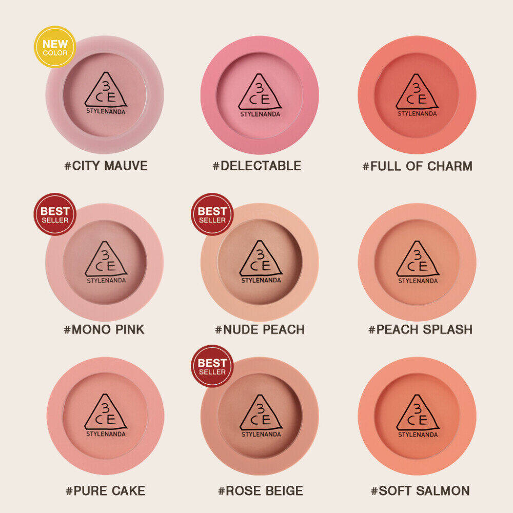 3CE FACE BLUSH CITY MAUVE ทรีซีอี เฟซ บลัช ซิตี้ โมฟว เครื่องสำอาง บลัช ...