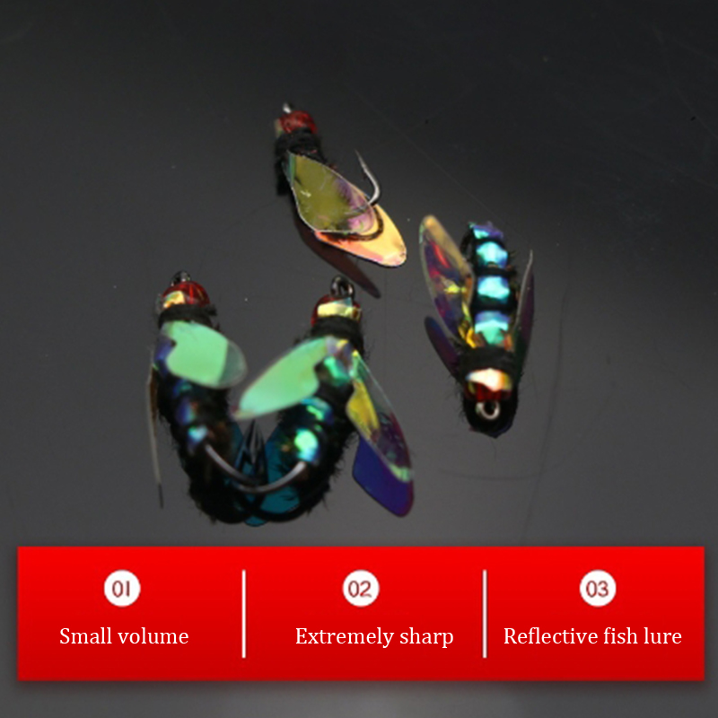 Luya Fly Bait, Fly Hook, Mung Bean Fly, Horse Mouth, White Striped ...