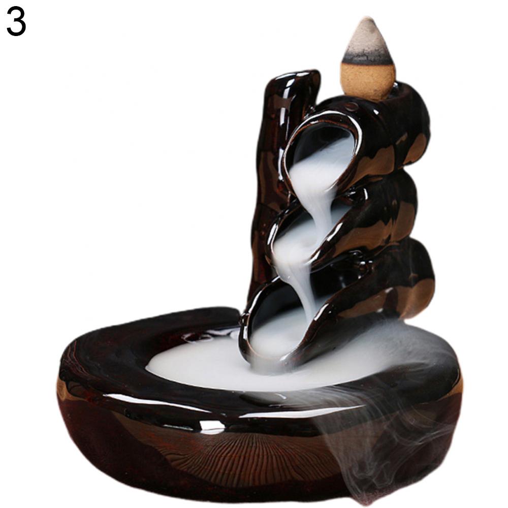 Dropshipping eramic Waterfall Backflow Incense Burners Holder Censer ...