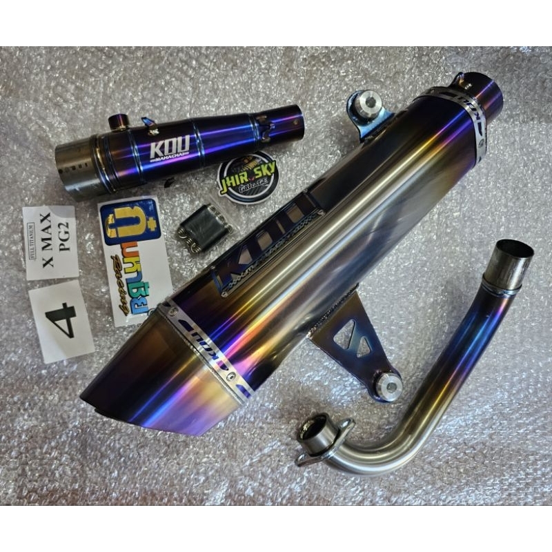 KOU Full Titanium Tri-Oval V2 for XmaxV1 / XmaxV2 | Lazada PH