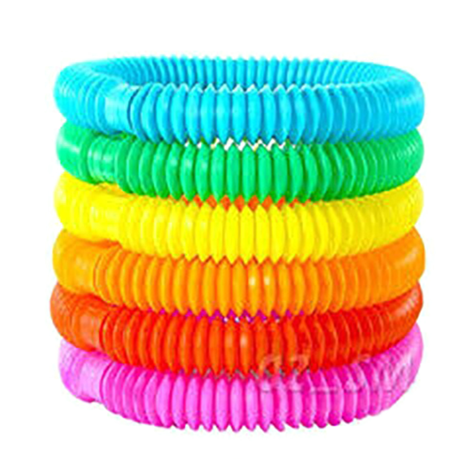 6Pcs Creative Kids Flexible TubeToys Elastic High Quality Safe Material ...