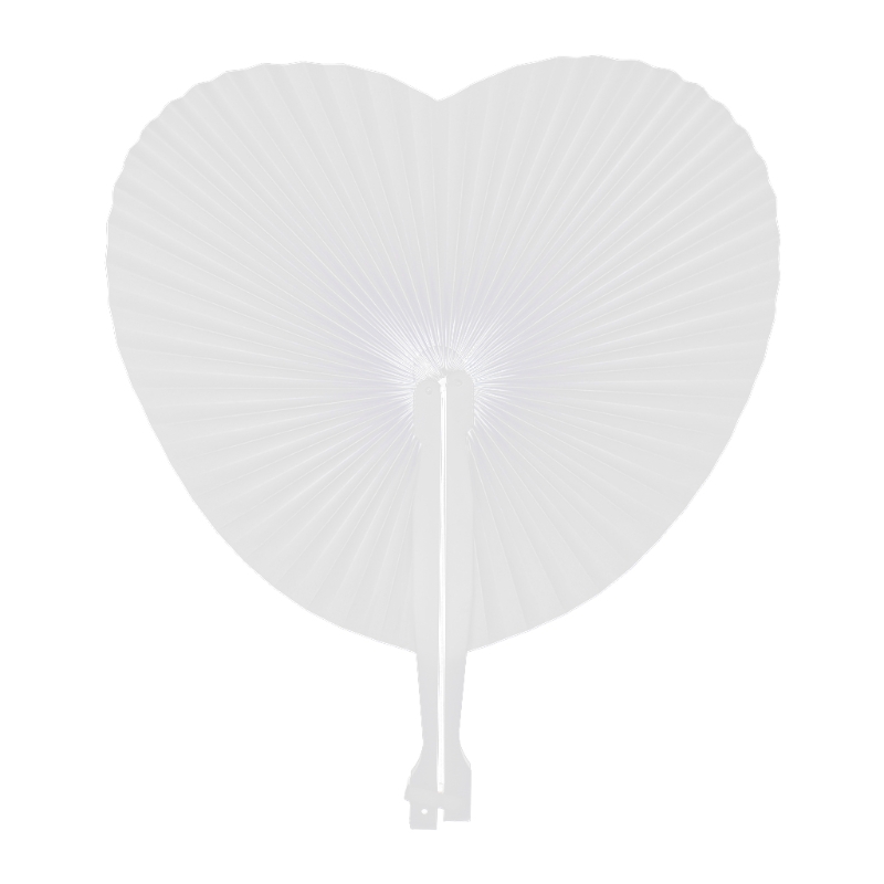 【ExploreStcse】Blank Folding Fan White Hand Fans Round Circle Party ...