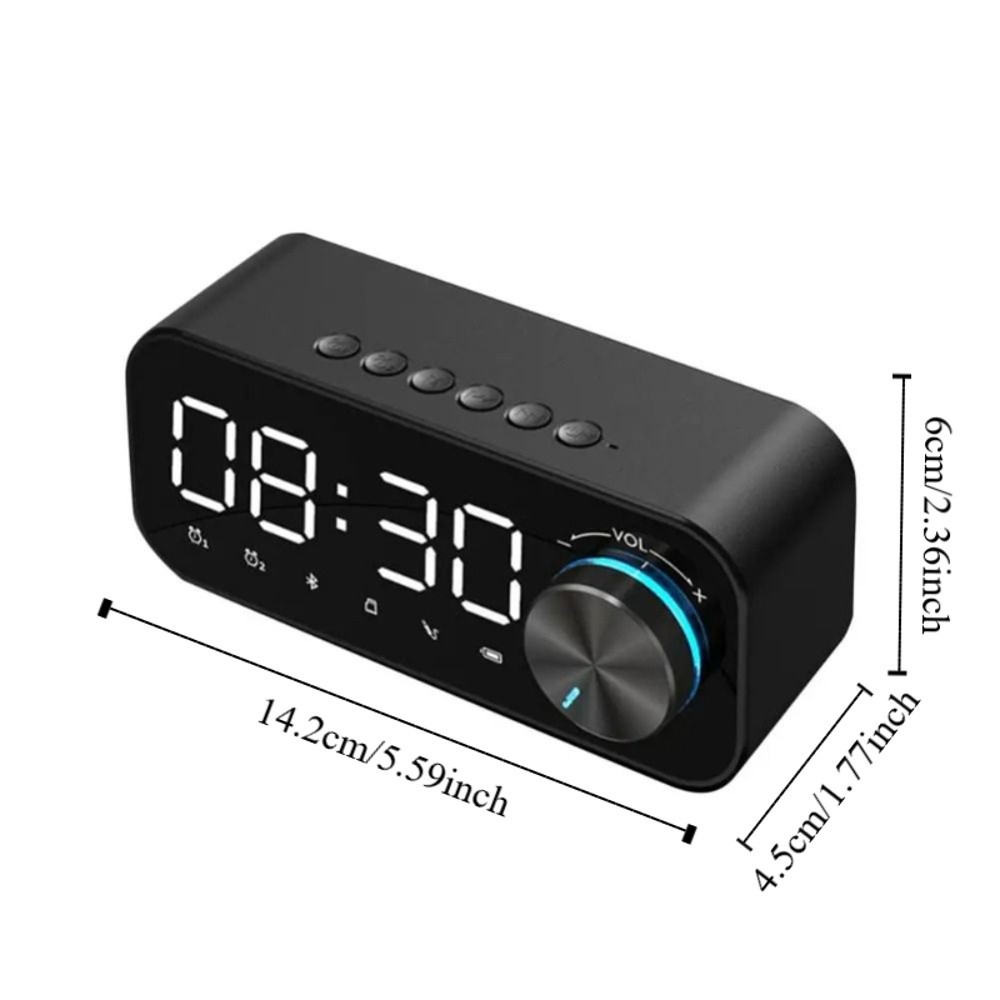 Portable Speaker High Volume Bluetooth Speaker Small Size Clock ...