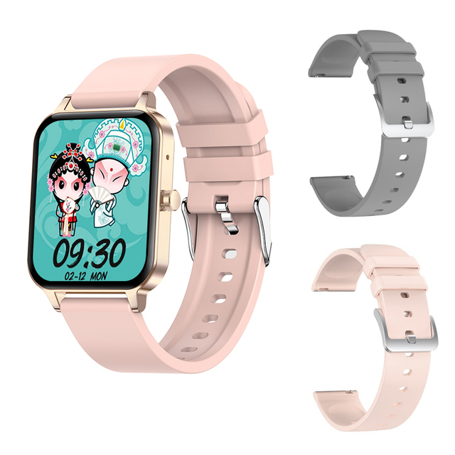 023 Smartwatch Women Square 1.69 Inch Bluetooth Compatible Call Women ...