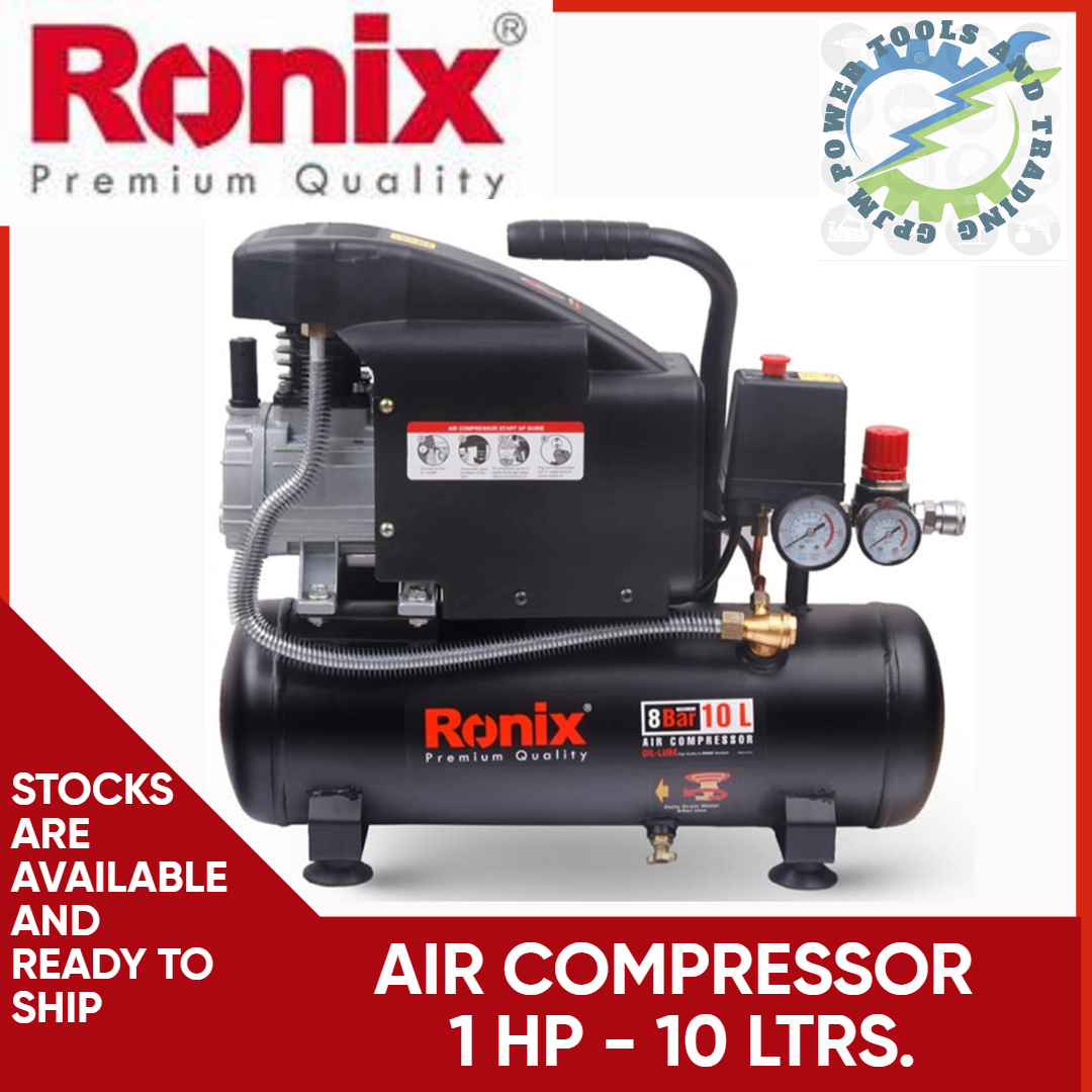 AIR COMPRESSOR 1 HP - 10 LTRS (RONIX GERMANY) | Lazada PH