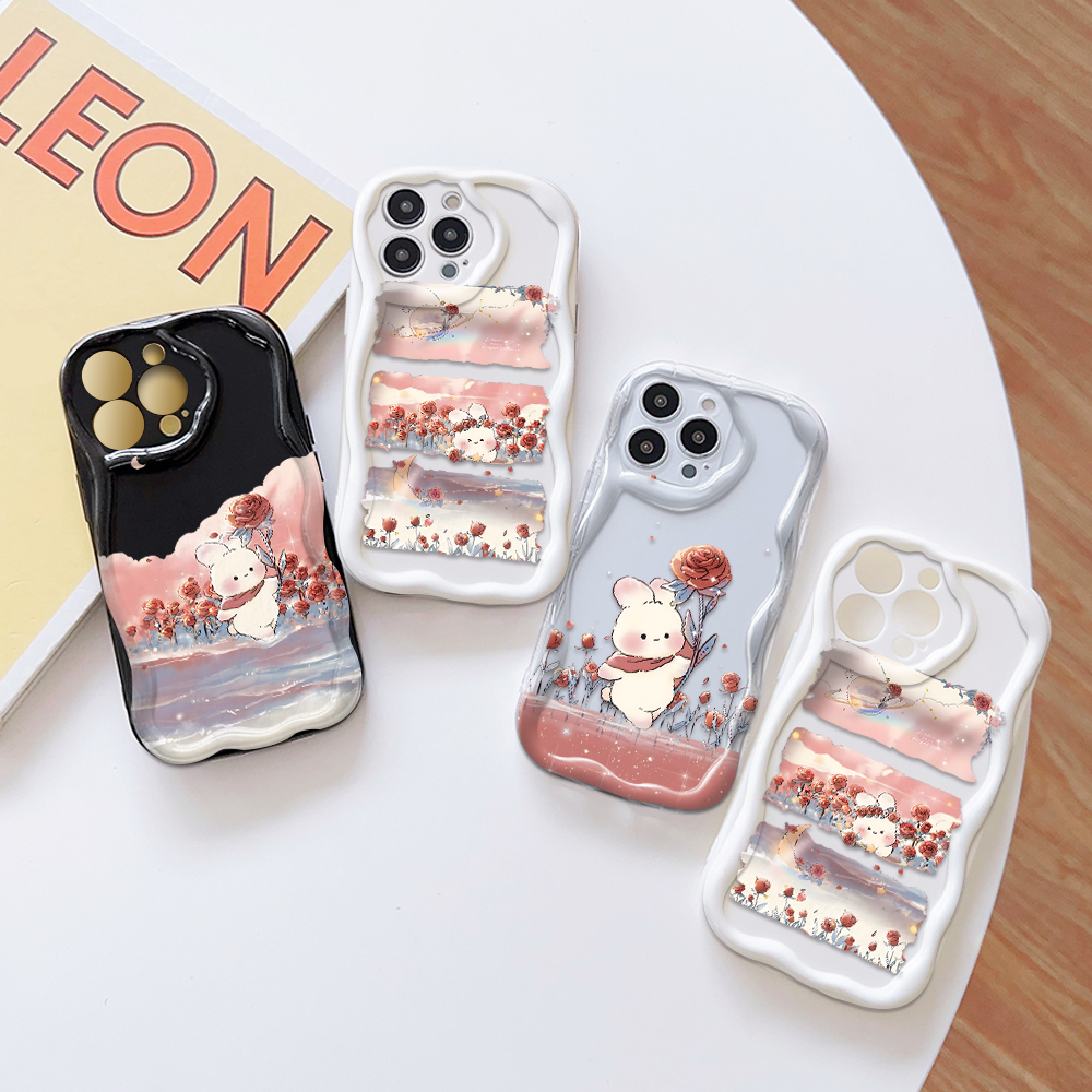 YYDS for Samsung A06 Back Cover Cute Cartoon Rabbit Case Cream Texture ...