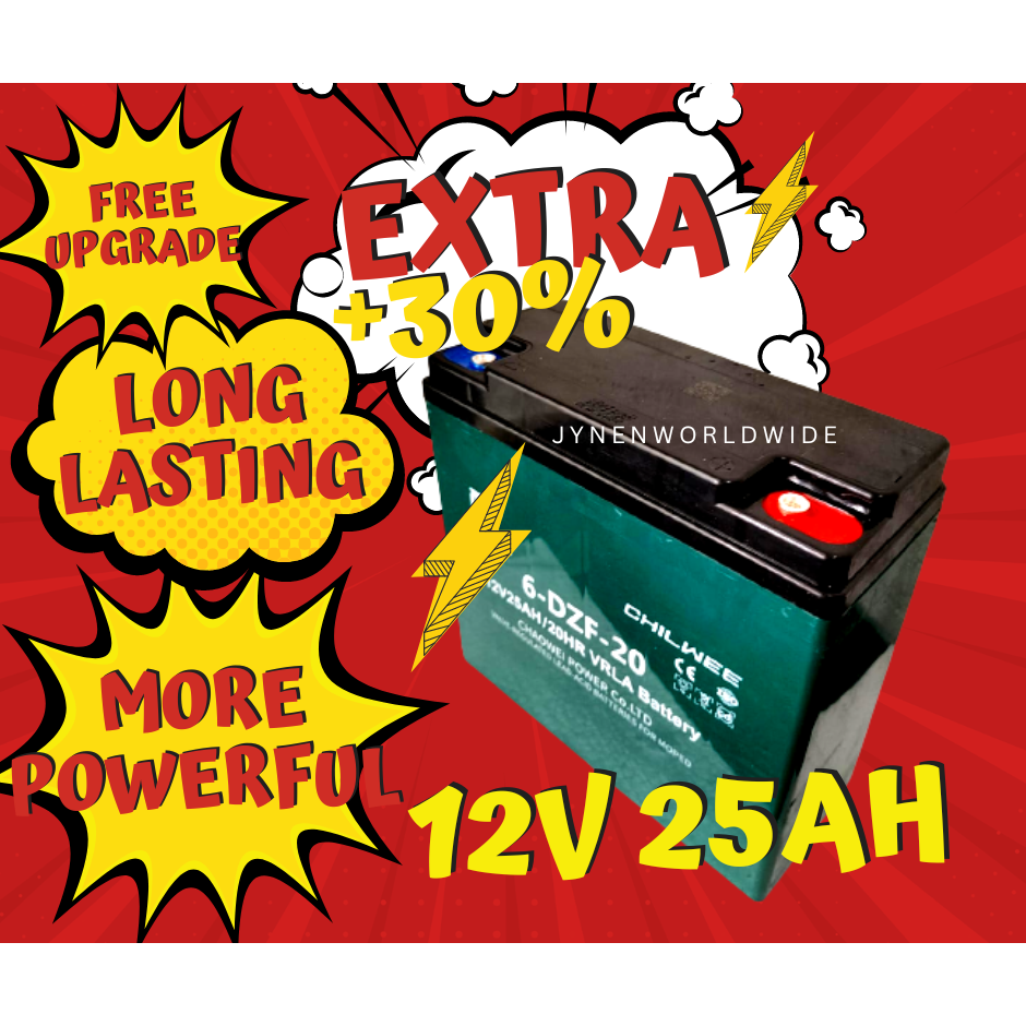 CHILWEE 12V15AH Battery for Electric Bicycle 6DZF12 E-bike 6-DZF-20 ...