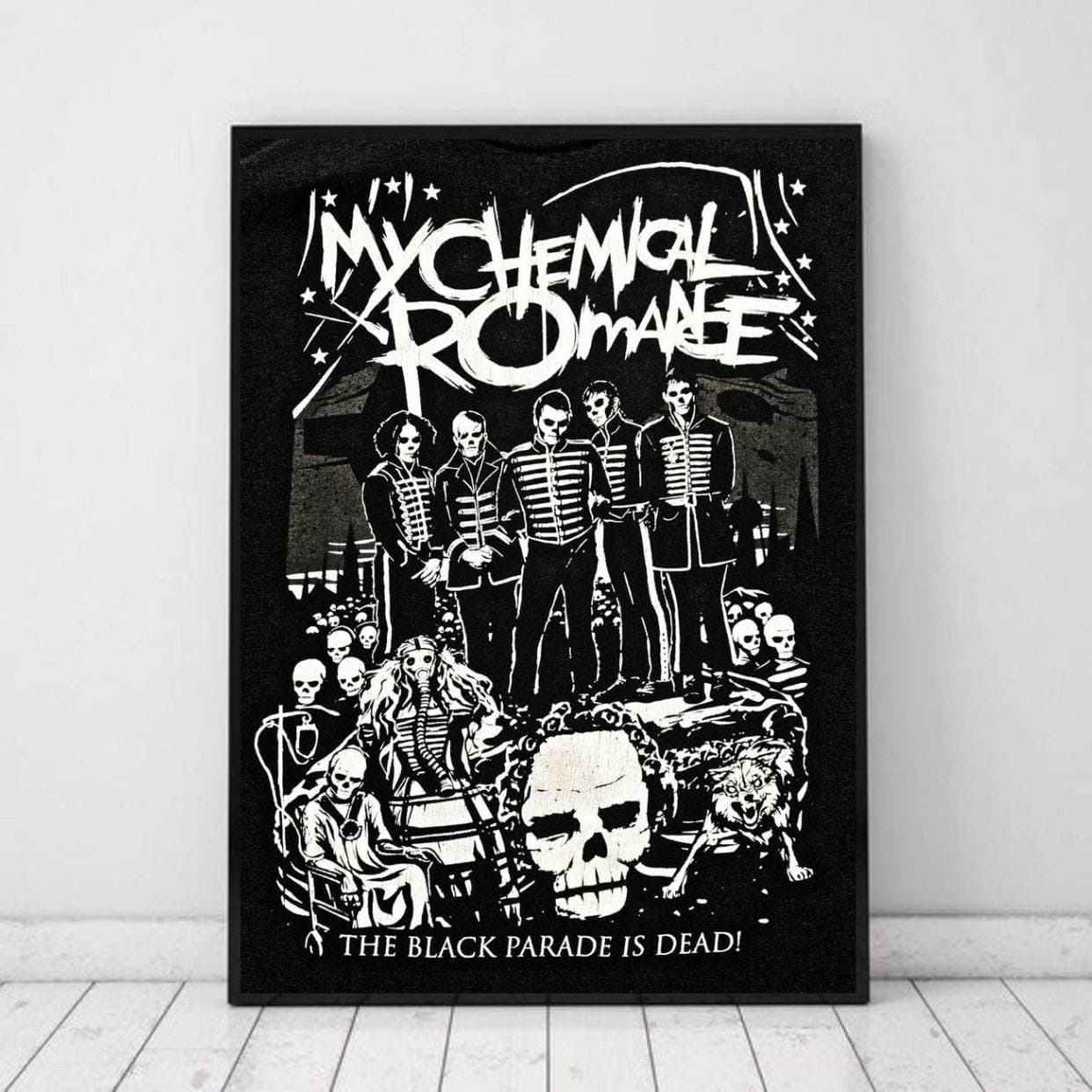 My chemical romance MCR retro band wall poster A3 size | Lazada PH