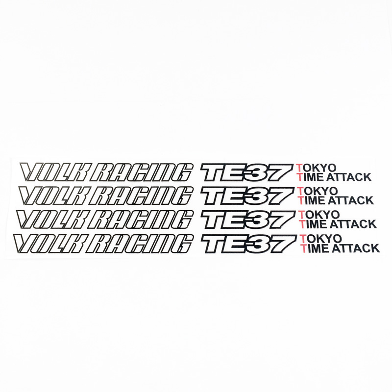 【Divine Spot】JEAZEA Reflective 4Pcs/Lot Volk Racing STE37 Sticker Decal ...