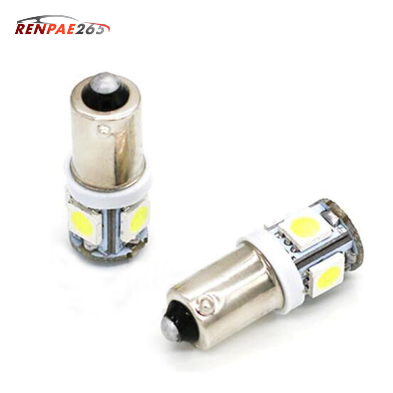หลอดไฟเลี้ยวสำหรับรถยนต์5W 12V,ไฟ LED BA9S T4W 5050 5smd one - Motors ...