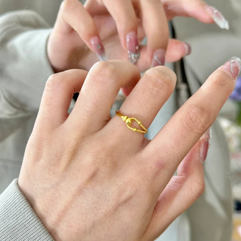 Little Red Book Horseshoe Ring Female Niche Design Ring Female Maverick ...