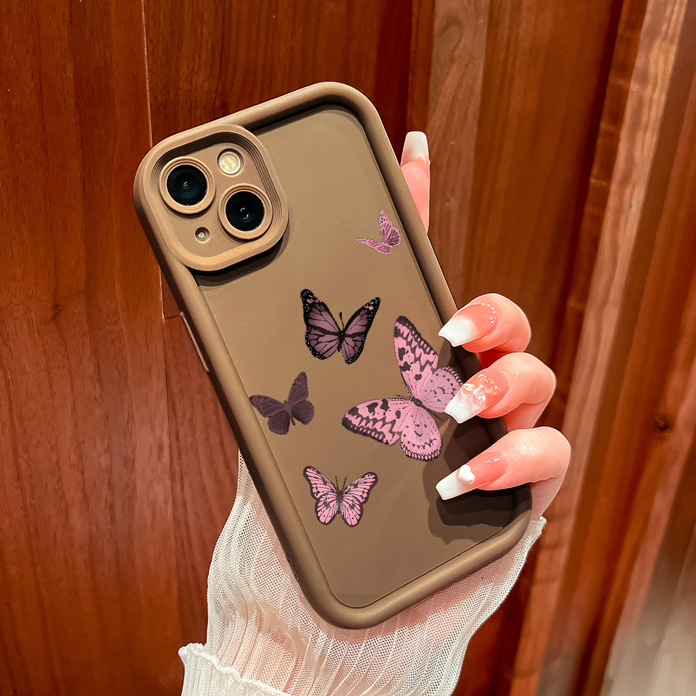 ZCSIBORUI for Samsung A24 4G Back Cover Cute Five Pink Butterfly ...