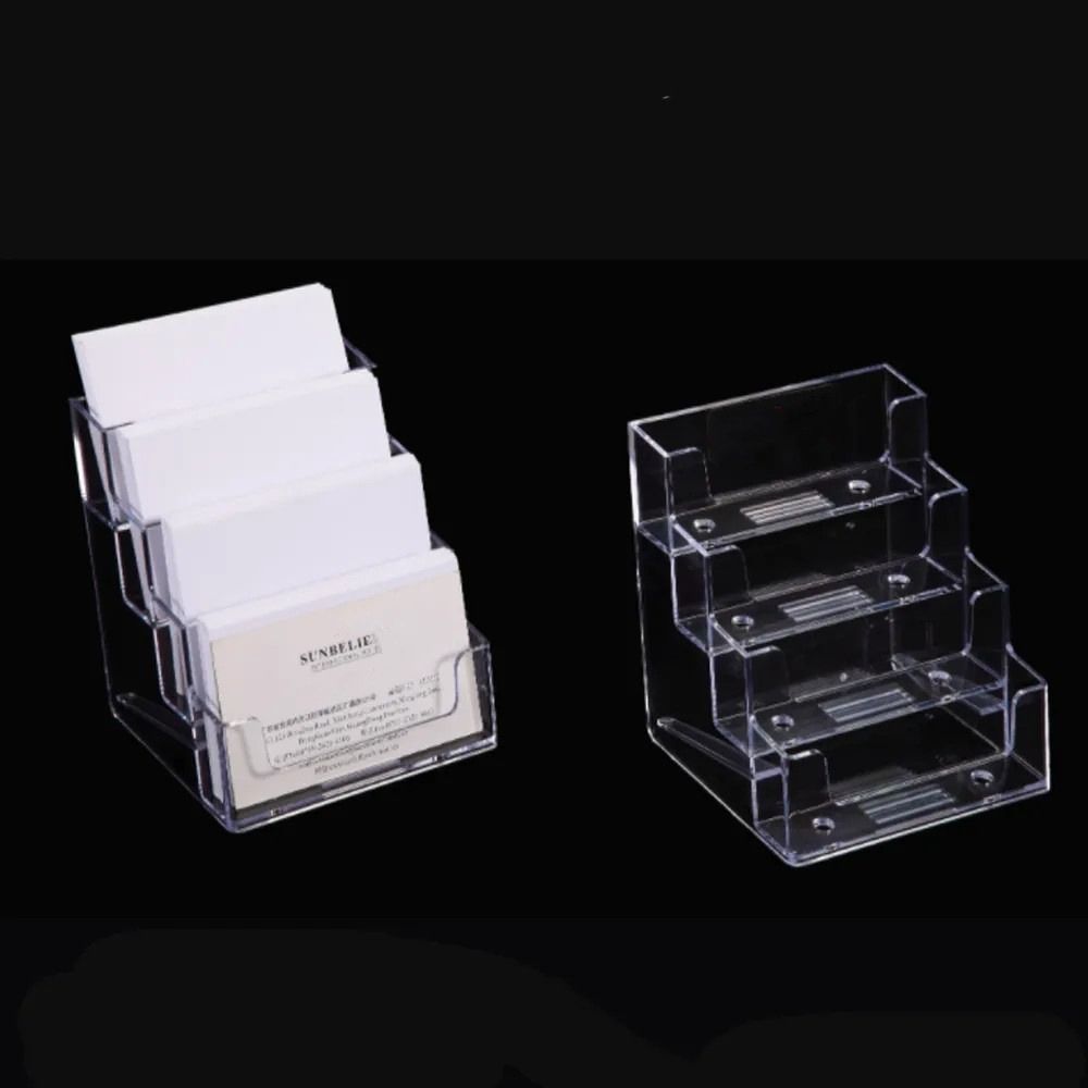 Plastic Conference Accessories Four-compartment Desk Shelf Box ...