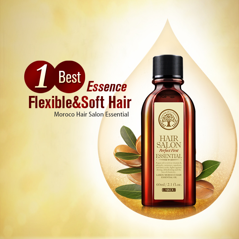 LAIKOU Morocco Argan Oil Hair Care Repair Dry Damaged Hair Treatment Strengthen Hair Growth ...