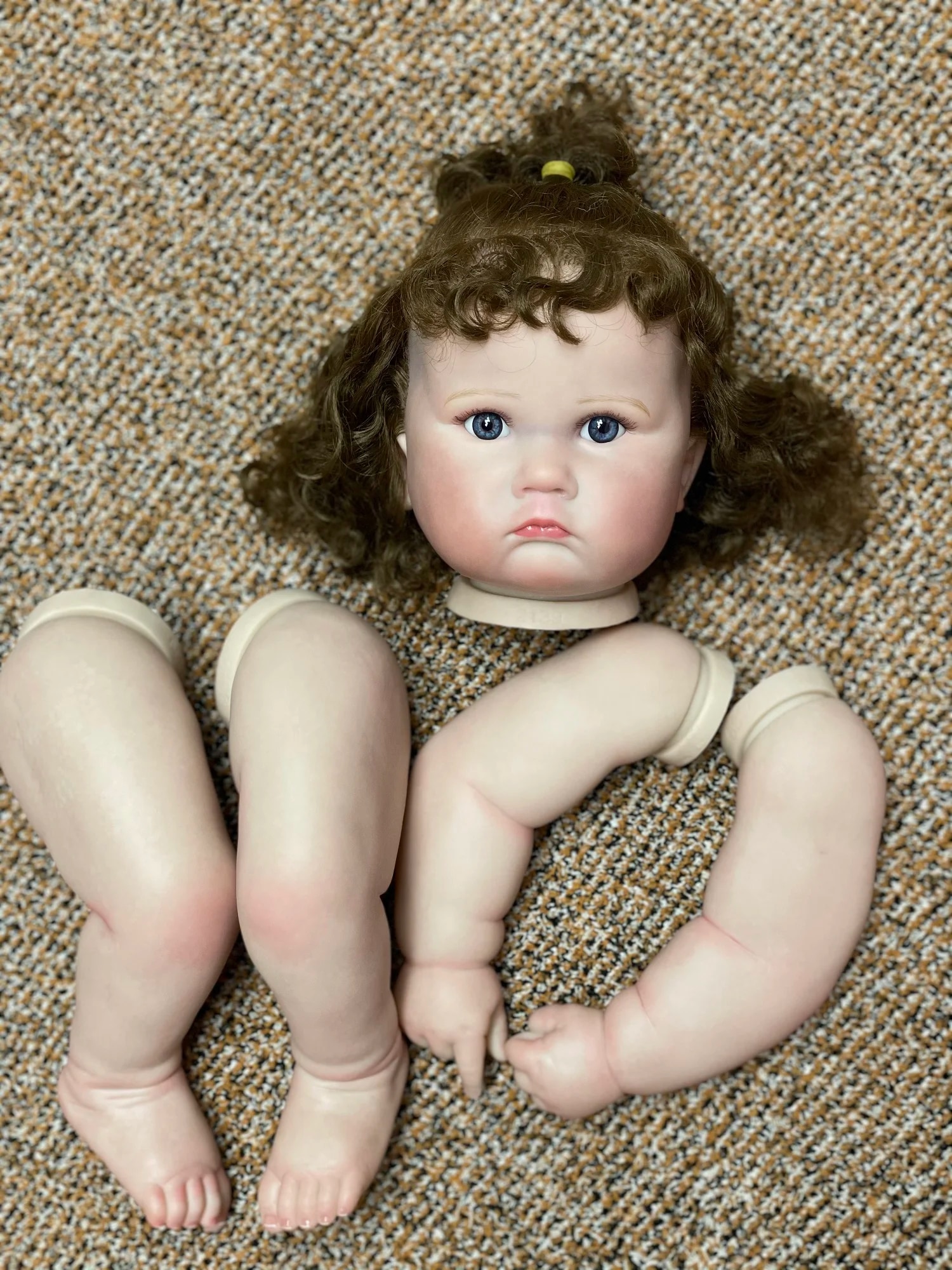Gwshr 65cm Charlotte Kit Reborn Cuddly Bebe Reborn Diy Vinyl Rooted