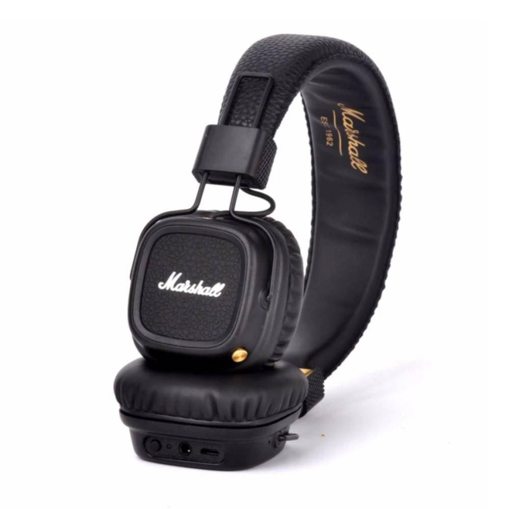 Marshall Major II Wireless Bluetooth Headphones Deep Bass HiFi Headset ...
