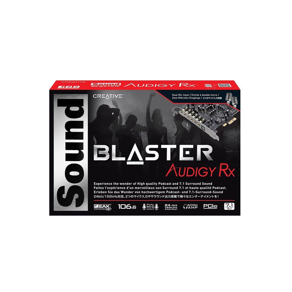 การ์ดเสียง Creative Sound Blaster Audigy RX 7.1 PCIe Sound Card with ...