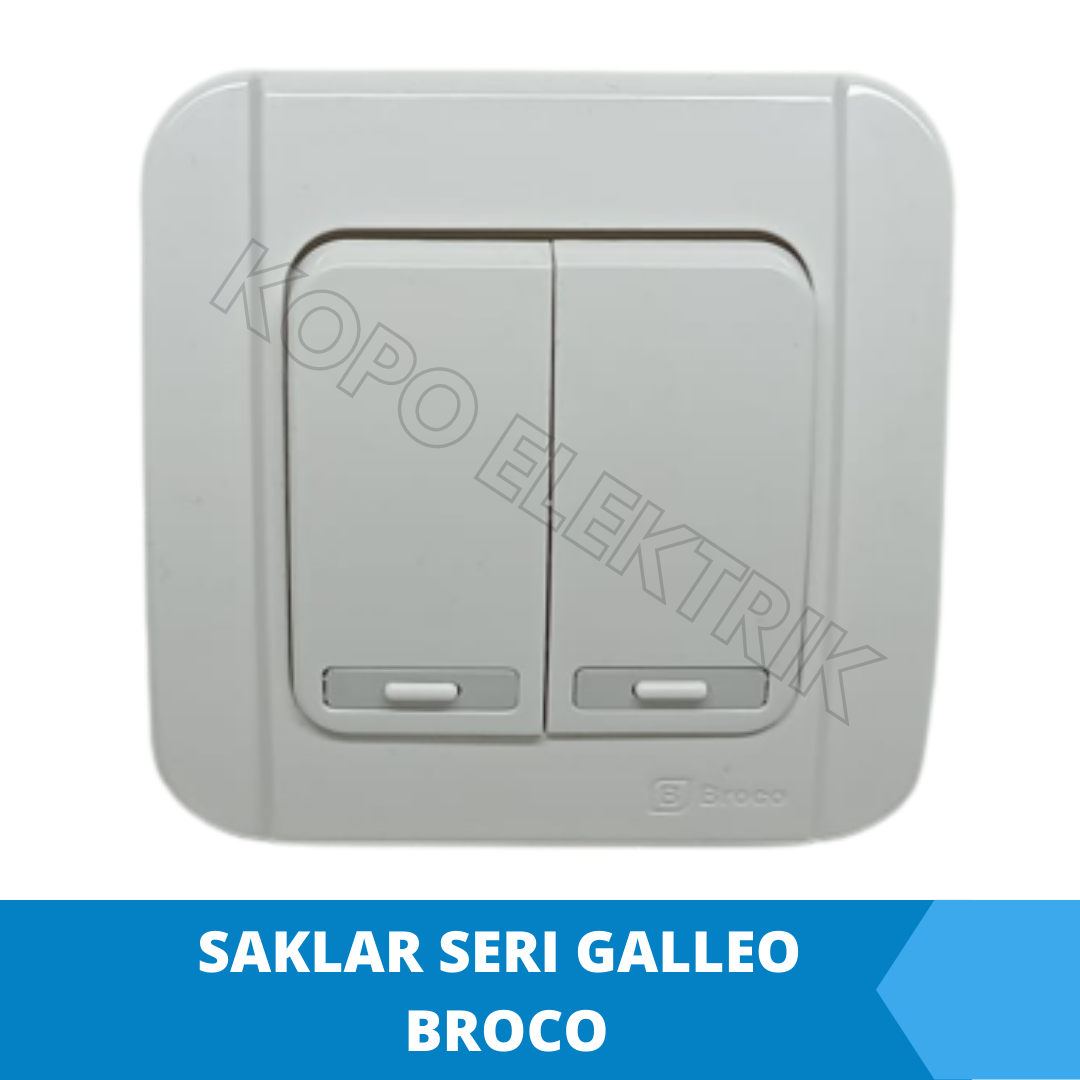 Saklar Seri Broco Putih Tanam Saklar Double Galleo Snow White Inbow ...