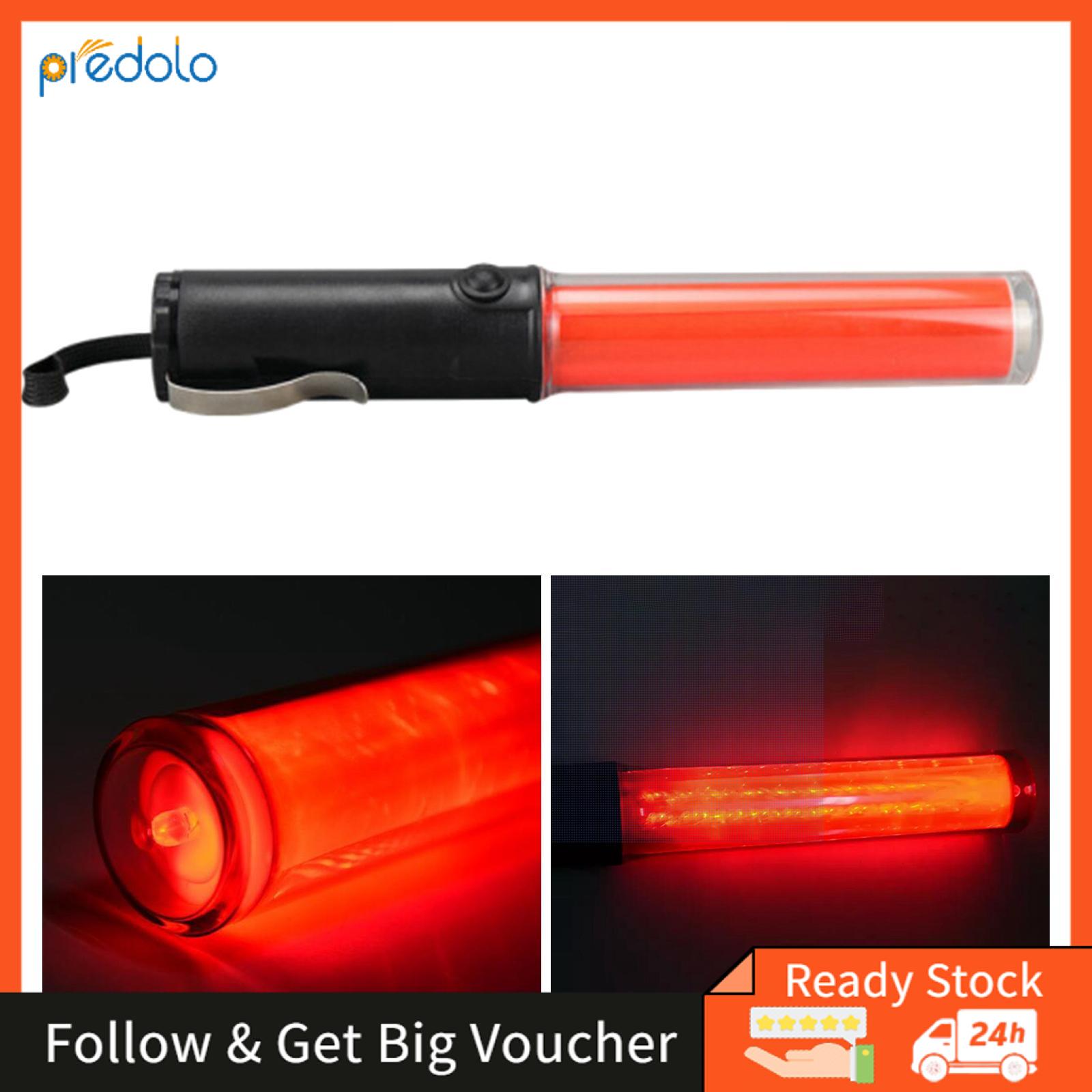 predolo 26cm Safety Traffic Control Wand with 3 Flashing Modes Air ...