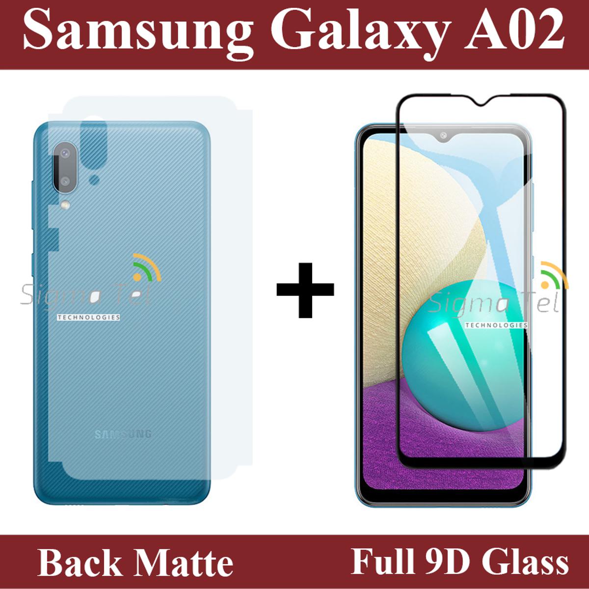 Samsung Galaxy A02 Glass Protector Curved 9D Glass Full Screen Edge To ...