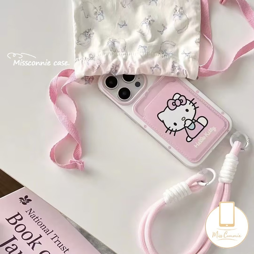 Creative Dual Tether Wallet Card Slot Case Compatible for IPhone 16 11 ...