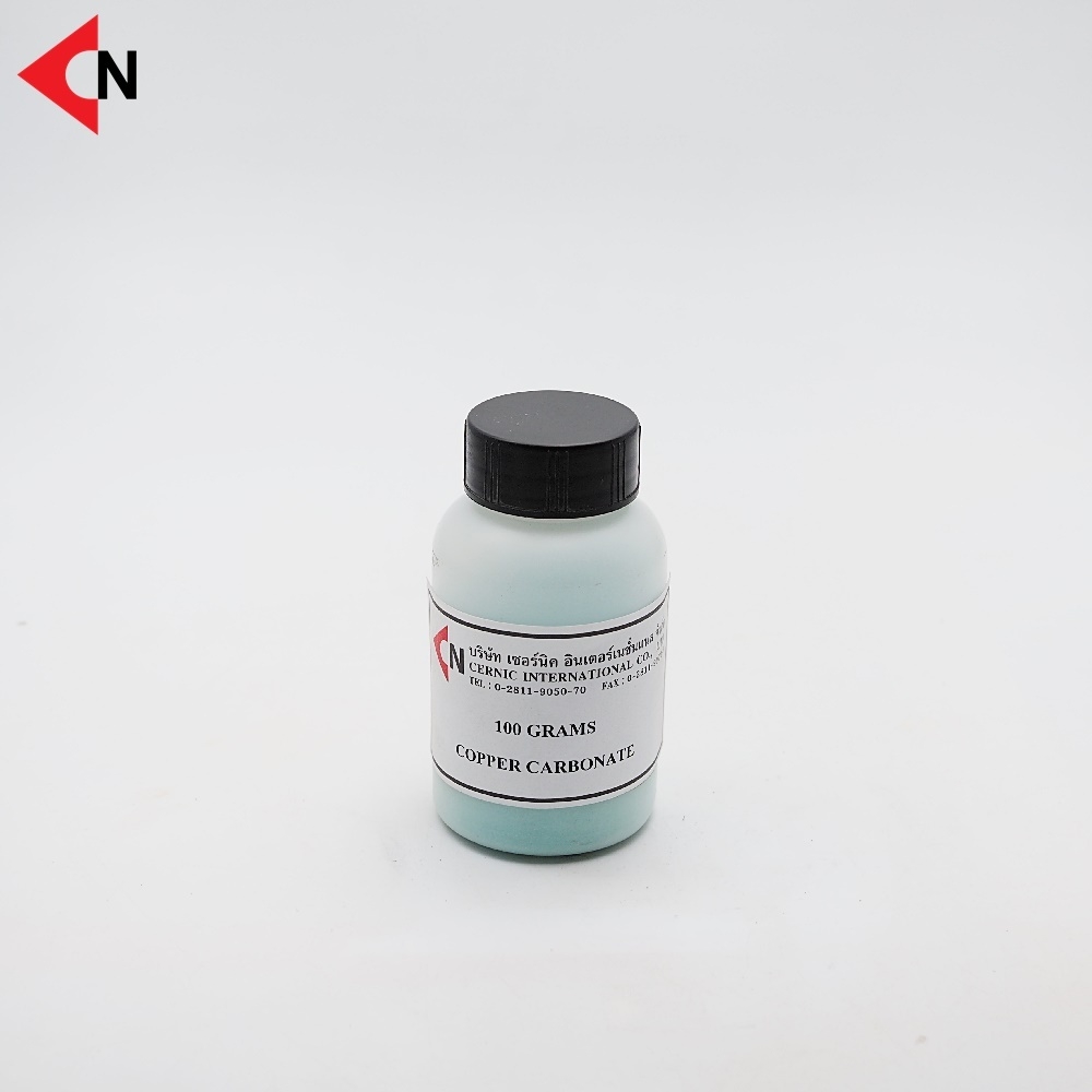 Copper Carbonate (CuCO3) ผงคอปเปอร์คาร์บอเนต ขนาดบรรจุ 100 กรัม/ขวด ...
