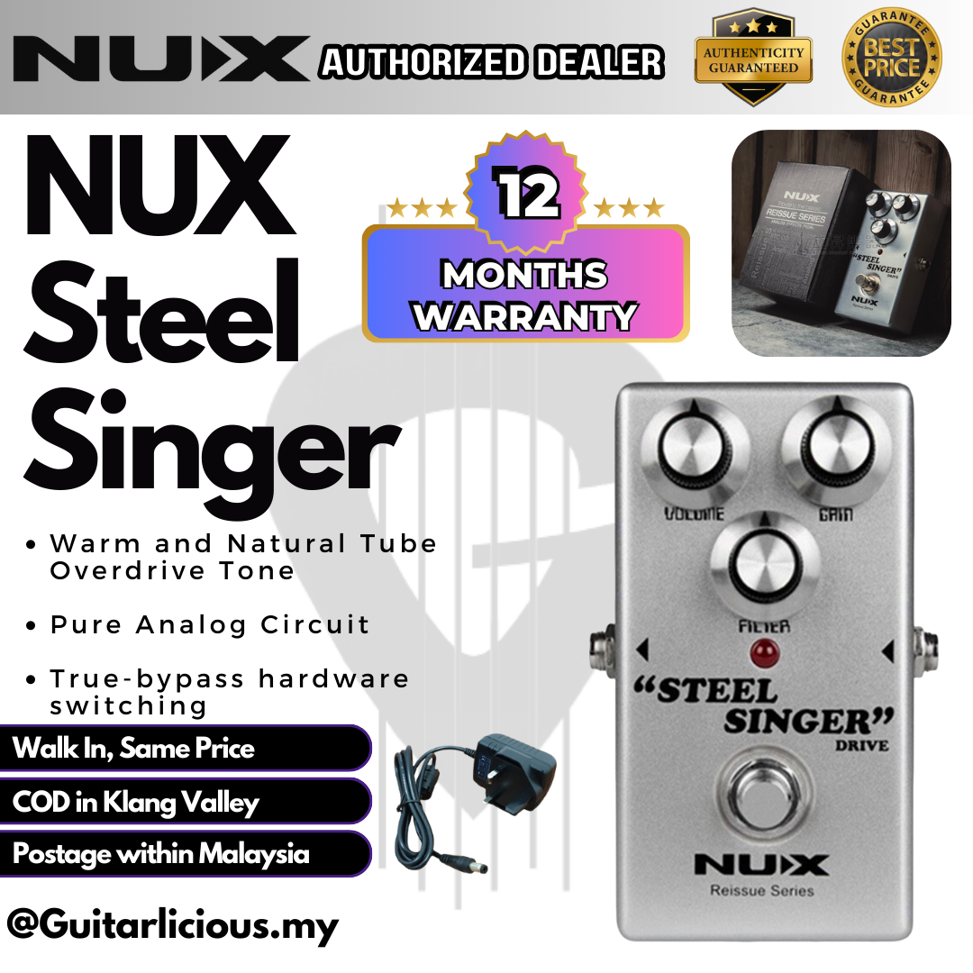 NUX Reissue Series Steel Singer Drive Pedal | Lazada