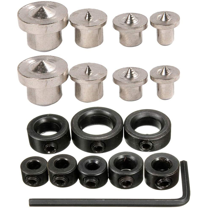 8Pcs Drill Stop Bit Collar Set Drill Depth Stop Collars 8PCS Dowel and ...