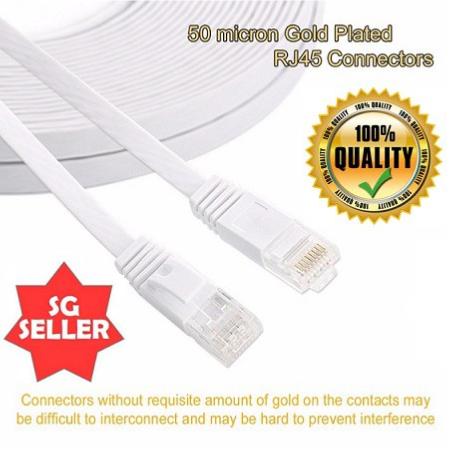 3m/5m/8m/10m/15m/20m/30m LAN Ethernet RJ45 Cable CAT 6 Flat for PC ...