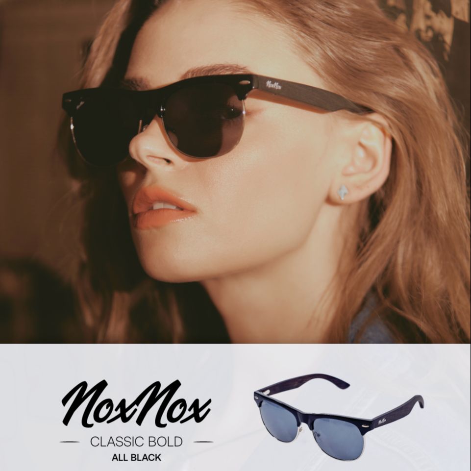 NOXNOX CLASSIC BOLD แว่นตากันแดด ทรงคลาสสิค Classic แว่นตาวินเทจ เรียบหรู แว่นตาแฟชั่น - รับ ...