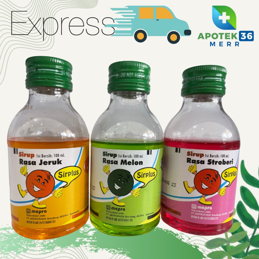 SIRPLUS SYRUP PEMANIS OBAT 100 ML | Lazada Indonesia