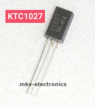 (5ตัว) C1027 , KTC1027 , Transistor NPN 120V 0.8A TO-92L - mkve - ThaiPick