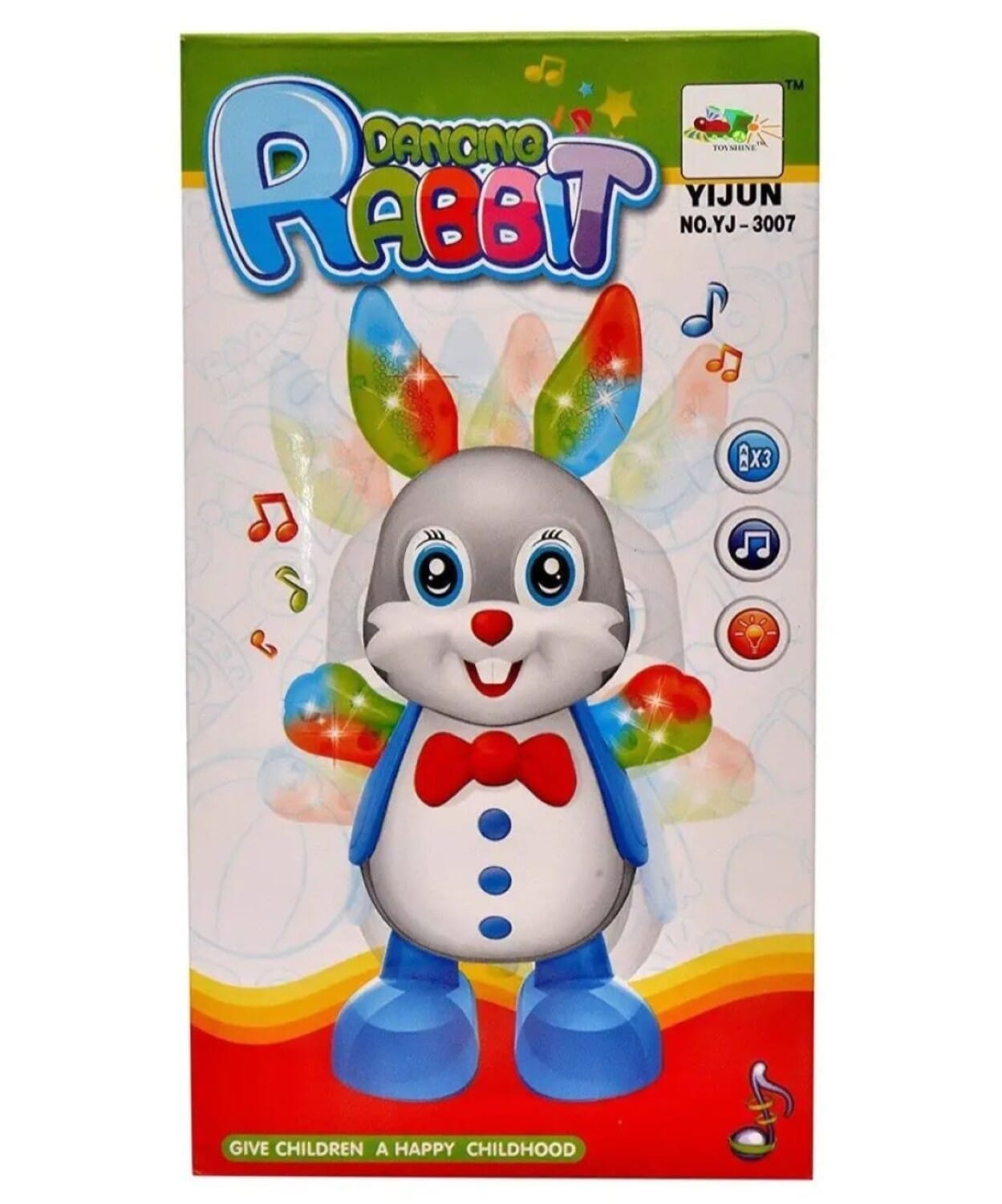 Musical Dancing Rabbit Toy Light Up & Soun For Children | Battery ...