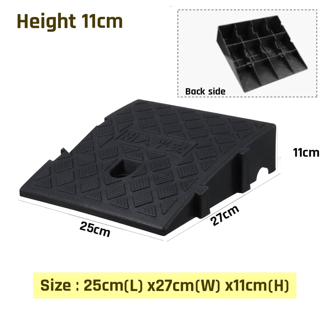 [Variable Size] Heavy Duty Rubber Road Driveway Curb Ramp Kerb ...