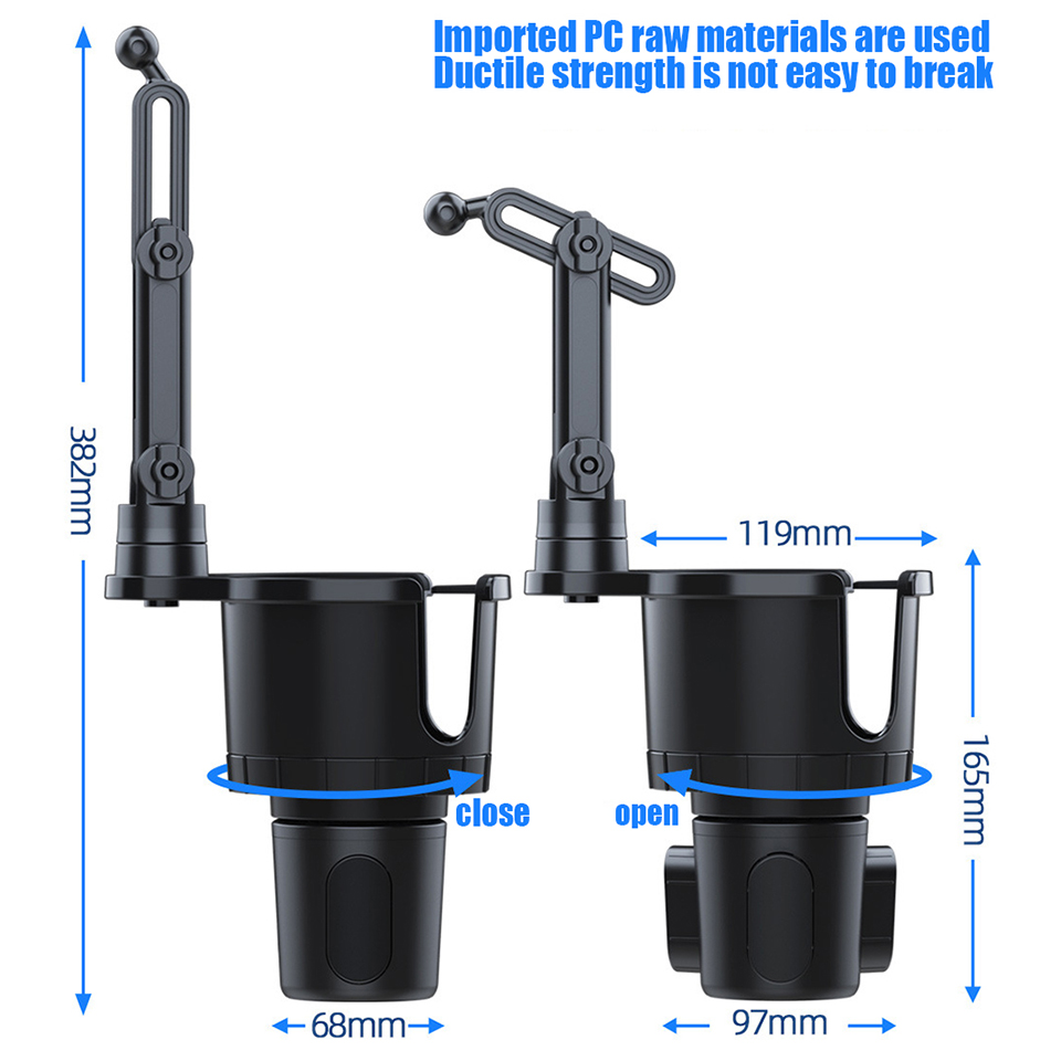 NEW 【Exclusive Discount】Universal 2 In 1 Car Cup Holder Tablet ...