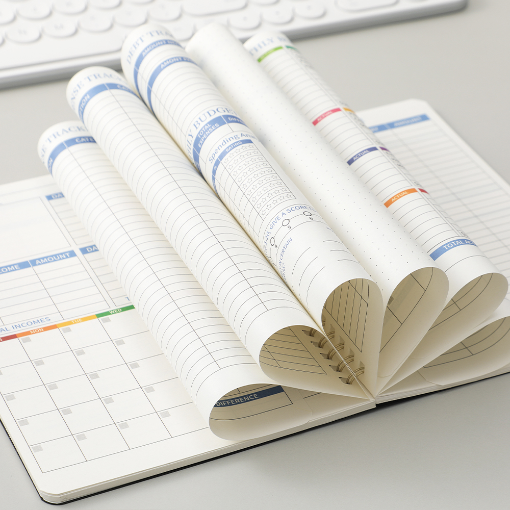 【GlowBound】50 sheets Budget Planner Monthly Bill Organizer PVC ...