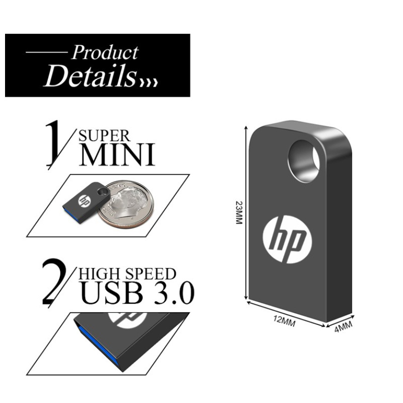 HP High Quality USB 3.0 Pen Drive 4gb 8gb 16gb 32gb 64gb 128gb 256gb ...