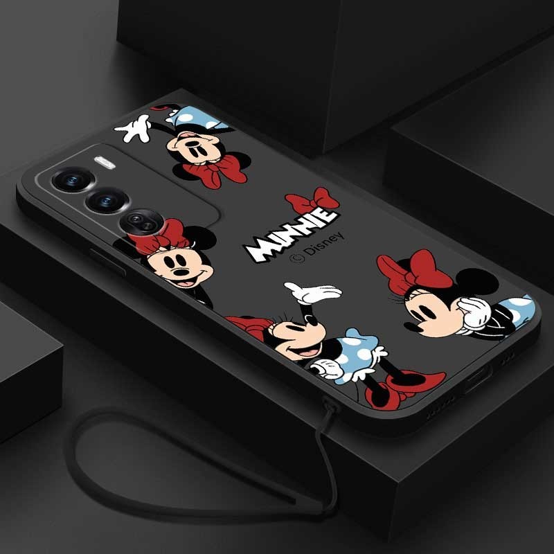 Vivo Y200 Y19s Case Cartoon Minnie Phone Cases Original Soft Square ...