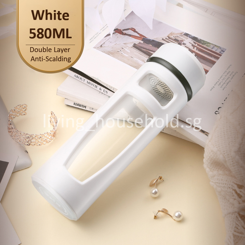 High Borosilicate Glass Water Bottle - Leakproof Glass Bottle- 大容量玻璃杯水杯 ...