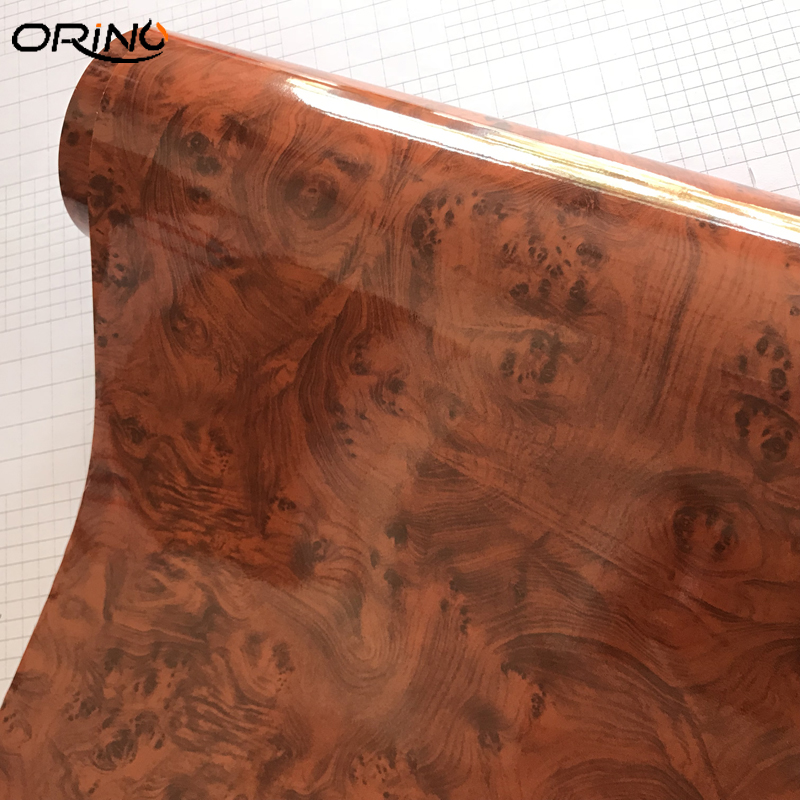 【BeyondBorders】20cm x 300cm Glossy PVC Wood Grain Car Wrap Film Decals ...