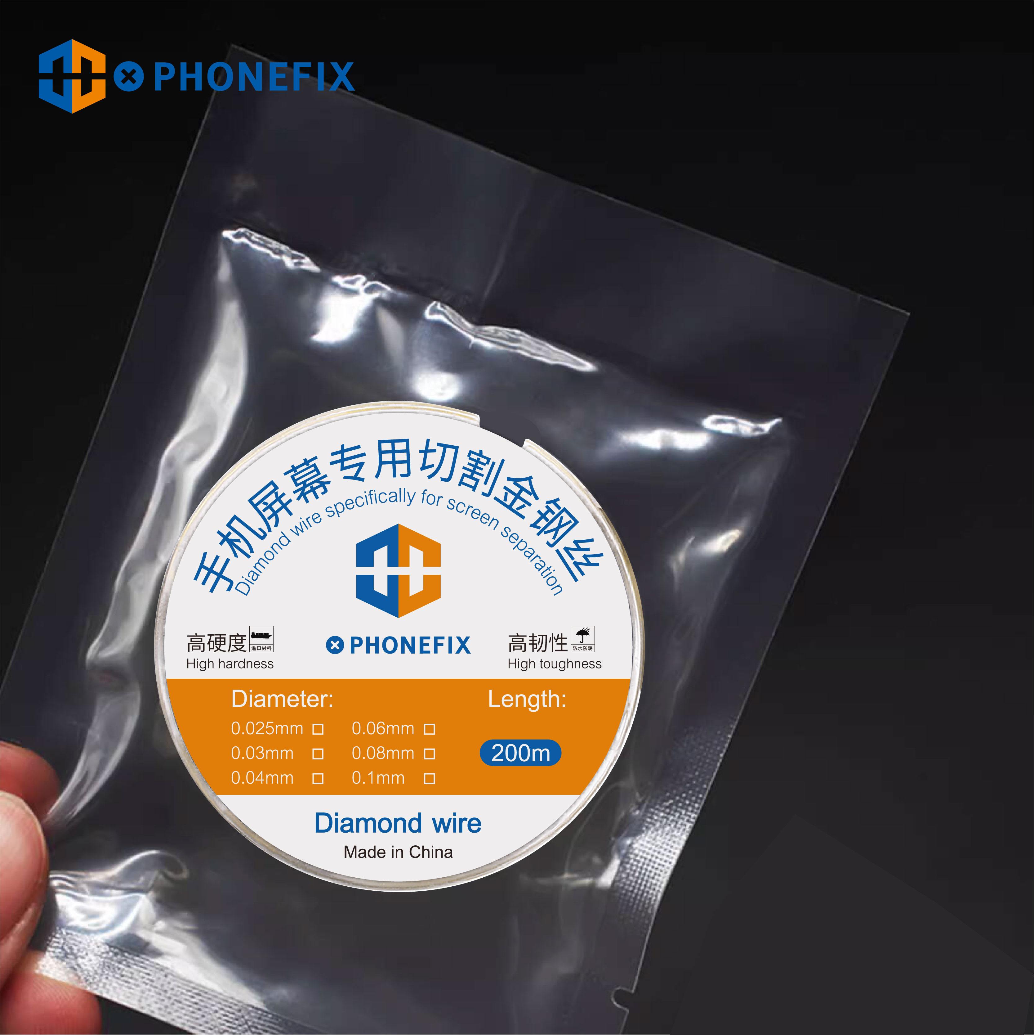 Phonefix Mobile Phone Screen Cutting Diamond Wire Alloy Gold Molybdenum ...