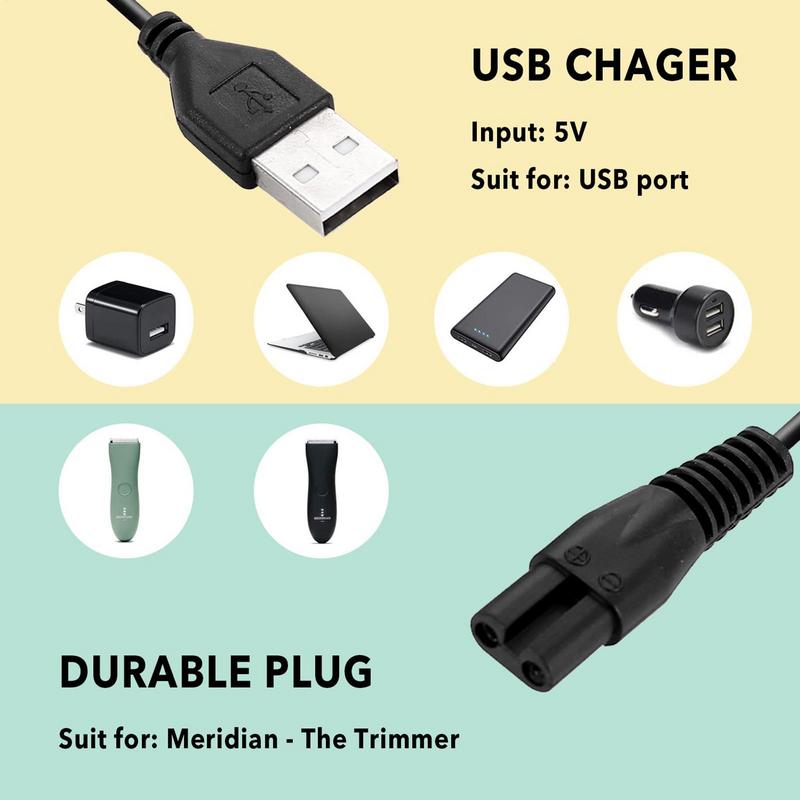USB Razor Cord Charger Cable Compatible With Meridian Grooming Electric ...