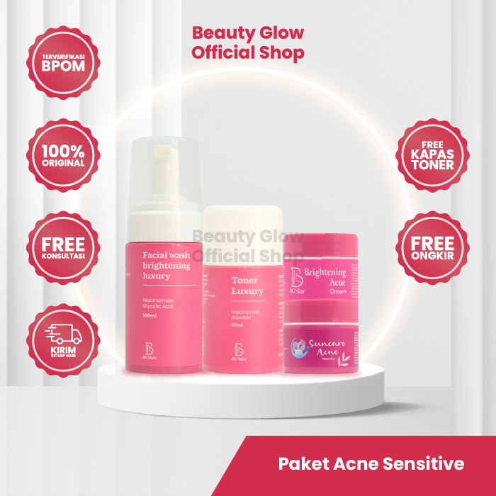 BG Skin / Beauty Glow /Paket Luxury / Paket Acne Sensitif / Paket Daily ...