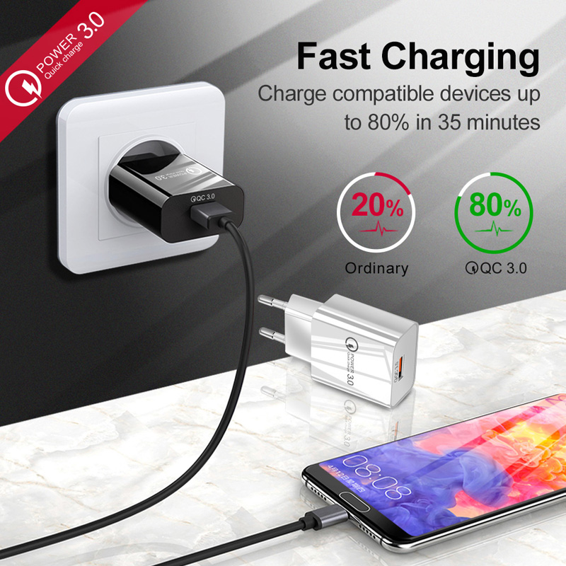 For Tecno Spark 8c 7 Pro Y20 Smartphone Charger Qc3.0 Fast Charge ...