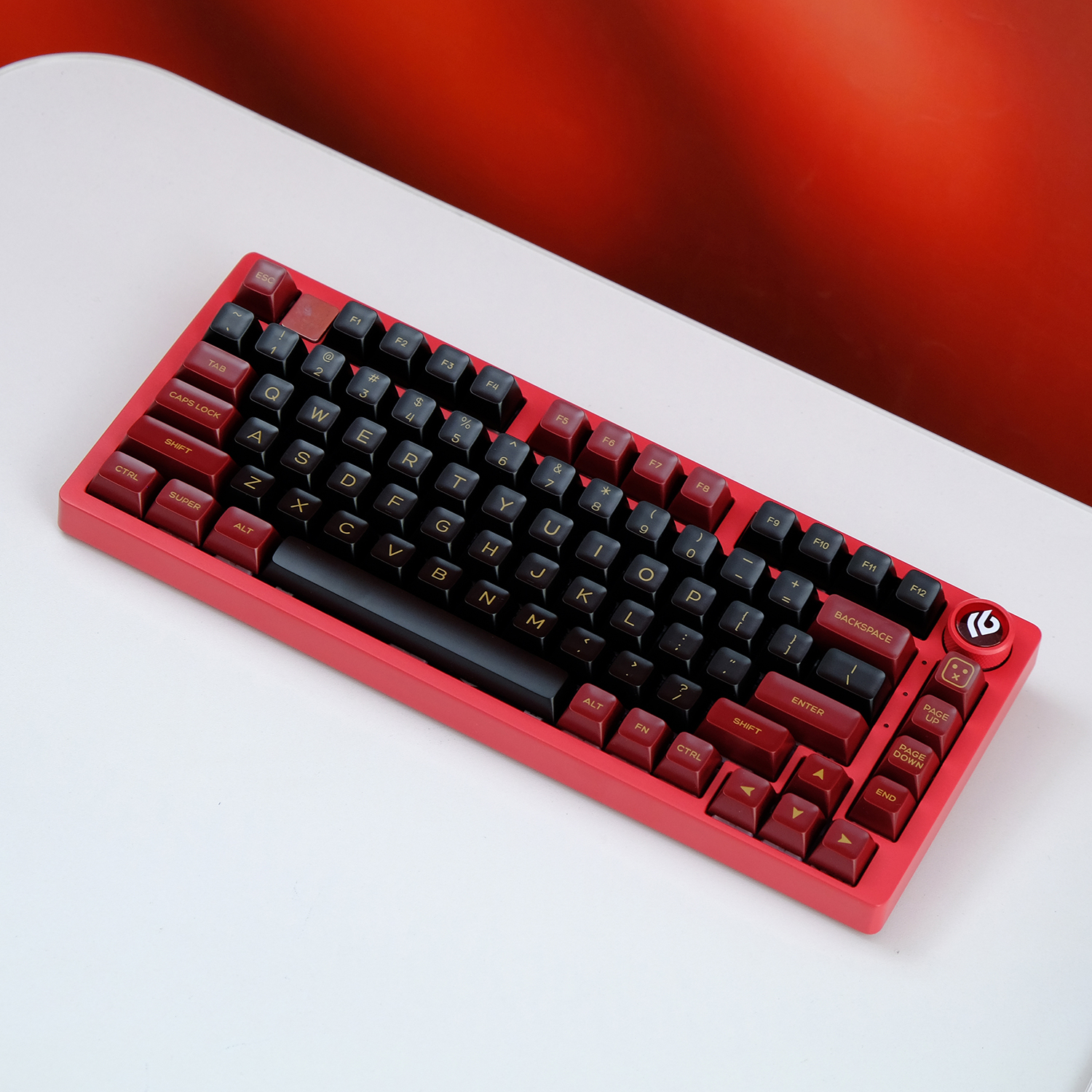 【Clearance Markdowns】 KBDiy SA Keycap GMK Red Samurai PBT Double ...