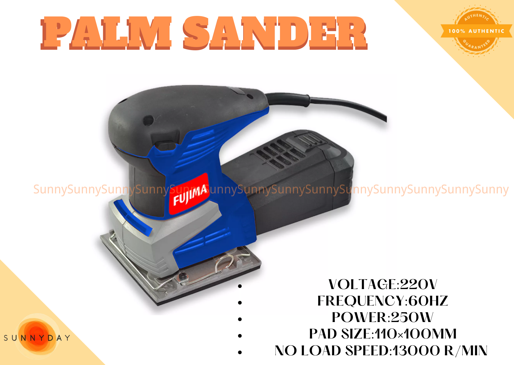 FUJIMA JAPAN 250W ELECTRIC PALM SANDER 250W FT-PS250 | Lazada PH