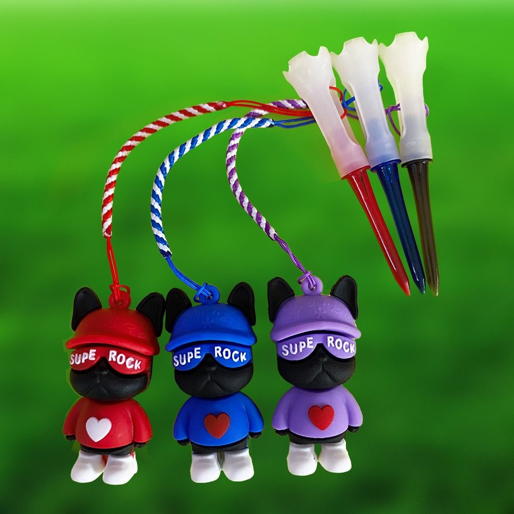 Golf Ball Holder Random Color Golf Ball Tee 8.3mm Bubble Dog Golf ...