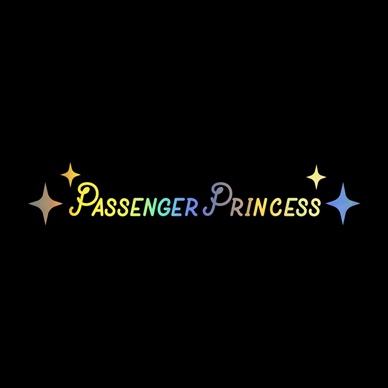 1PC Creative Passenger Princess Mirror Car Decal Cute Car Vinyl Art ...