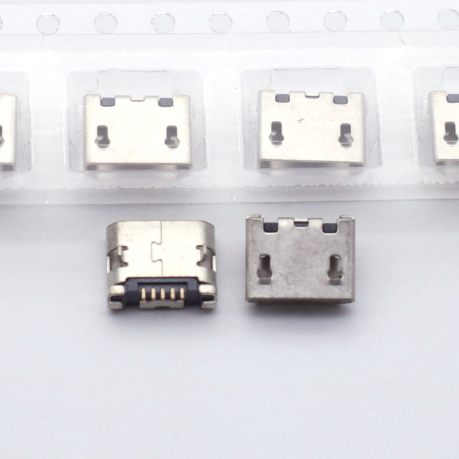 NEW 【Exclusive Discount】100pcs micro USB 5pin 5.9mm DIP2 no side B type ...